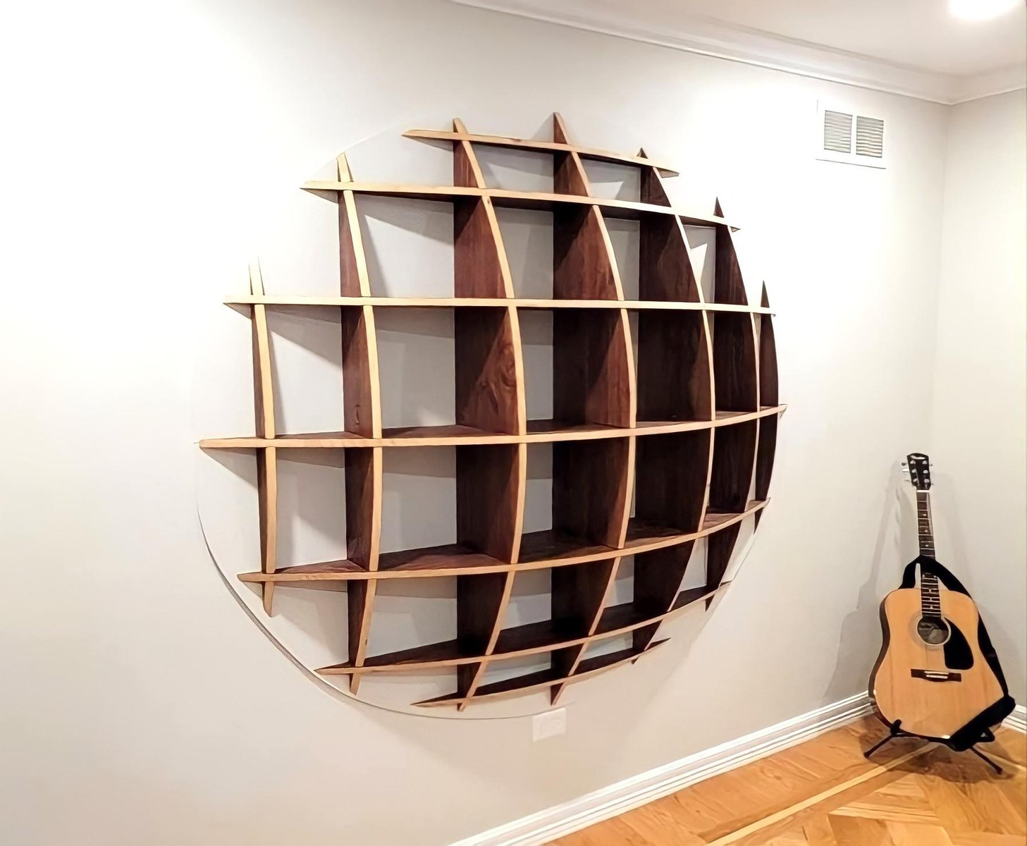 Oval Pine Shelves by David Renault for sale at Pamono