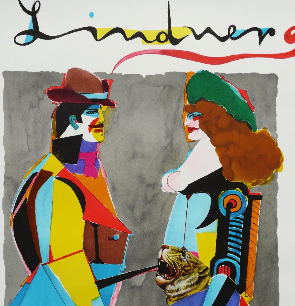 Richard Lindner, Poster della mostra, 1978, Litografia in vendita su Pamono