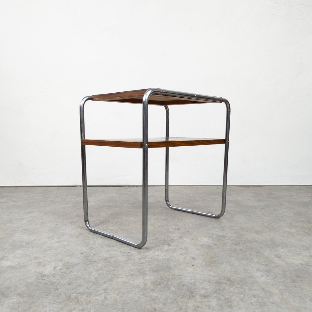 Bauhaus Tubular Steel Side Table by Marcel Breuer for Slezak, 1930s for ...