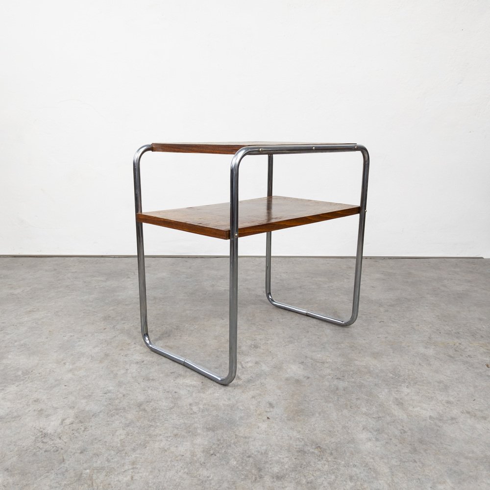 Bauhaus Tubular Steel Side Table by Marcel Breuer for Slezak, 1930s for ...