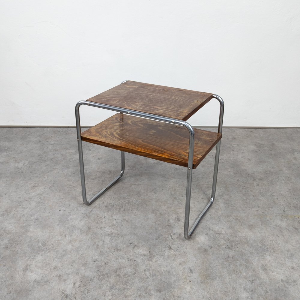 Bauhaus Tubular Steel Side Table by Marcel Breuer for Slezak, 1930s for ...