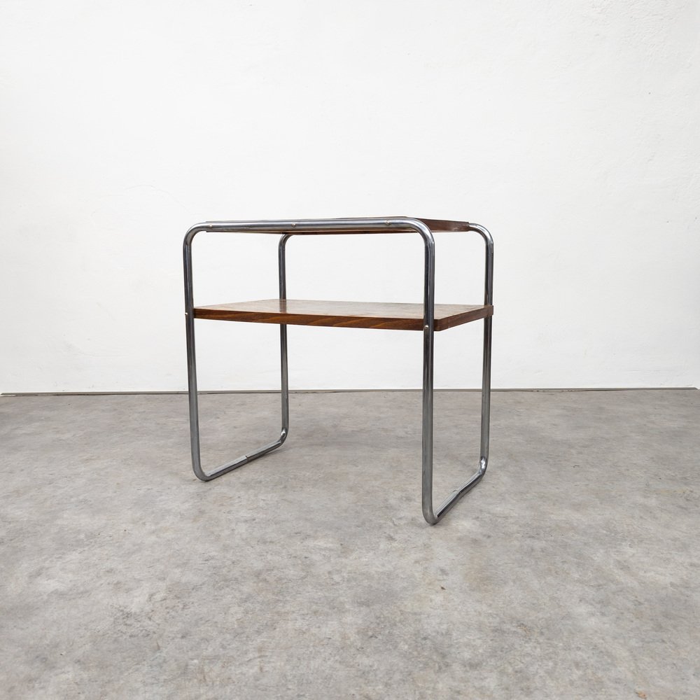 Bauhaus Tubular Steel Side Table by Marcel Breuer for Slezak, 1930s for ...