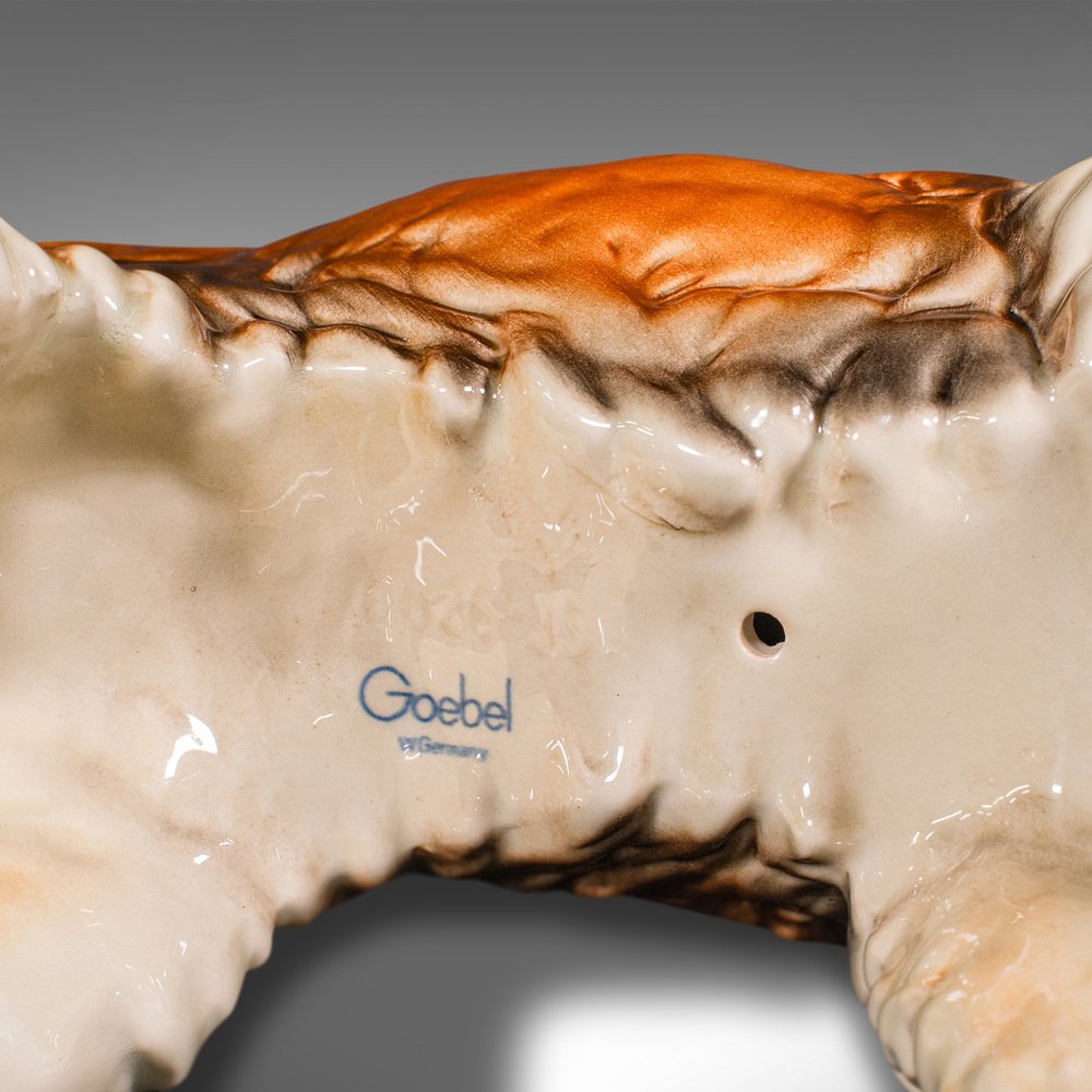 Large Vintage German Ceramic St Bernard Figure, 1980s for sale at Pamono