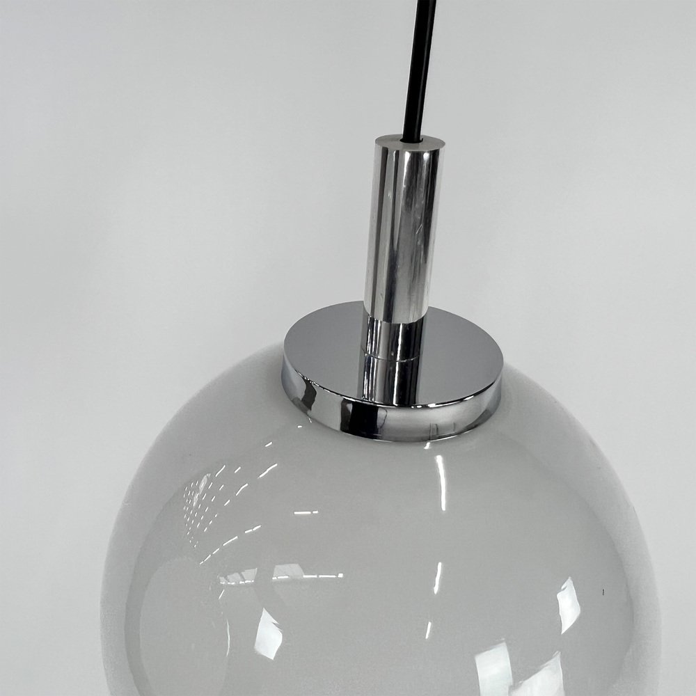 Mid-Century Hanging Bol Lamps attributed to Glashutte Limburg, 1970s ...