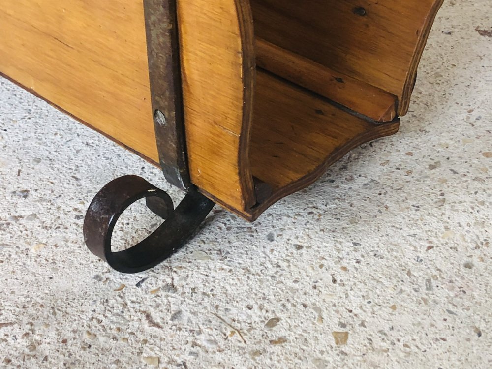 Vintage Rustic Magazine Rack, 1950s for sale at Pamono