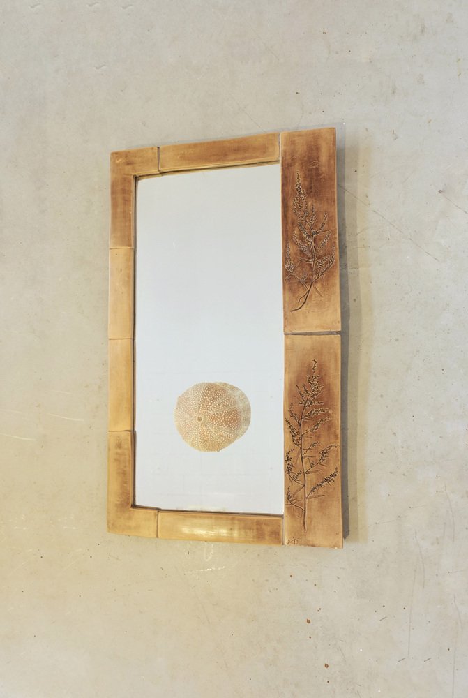 Herbier Ceramic Mirror with Ceramic Tiles for sale at Pamono