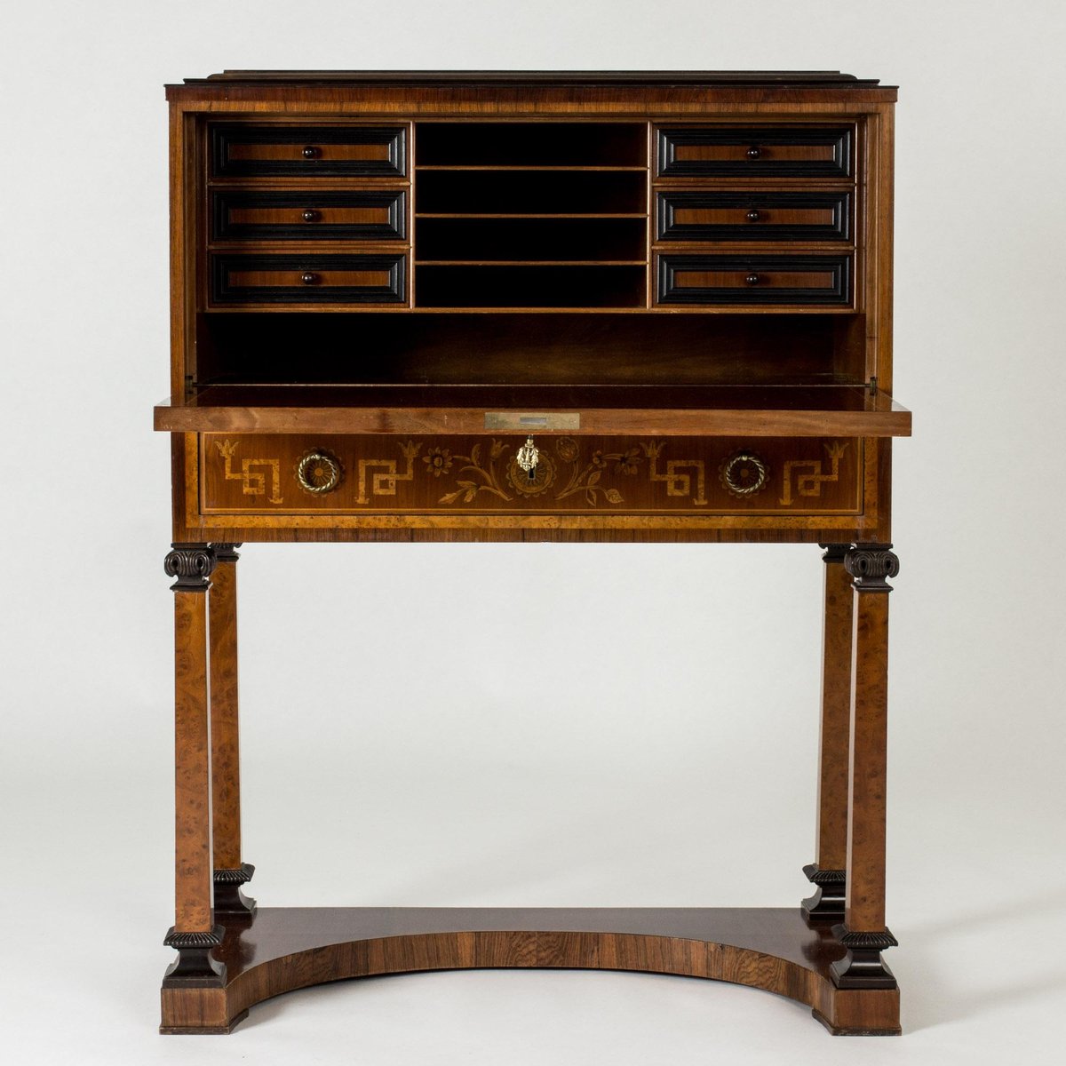 Swedish Grace Fall-Front Desk by Axel Einar Hjorth, 1925 for sale at Pamono