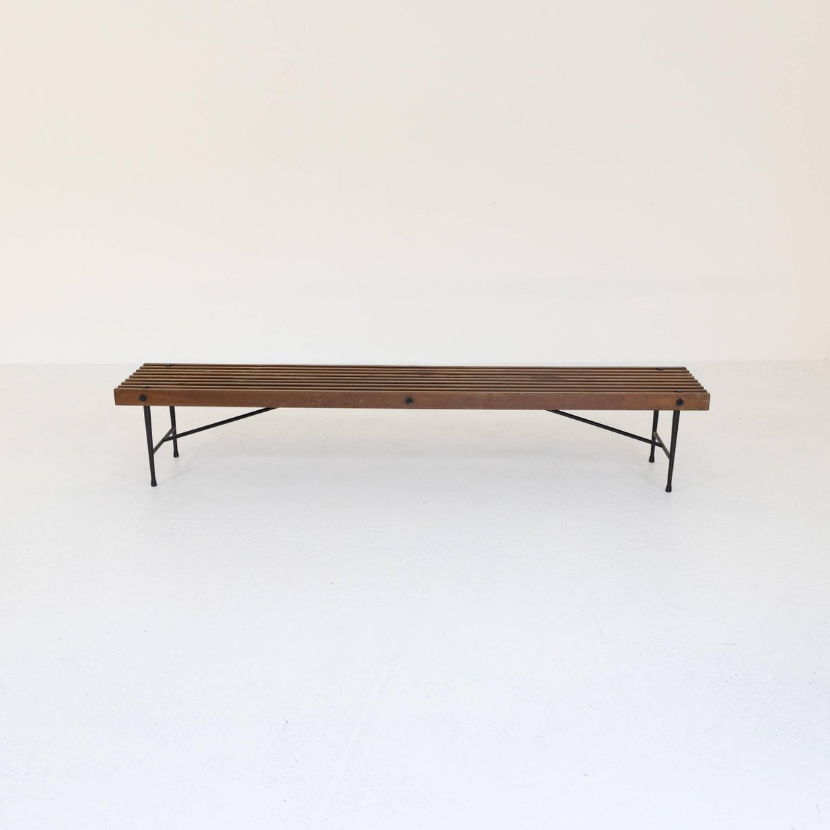 Large Teak Bench, 1950s for sale at Pamono