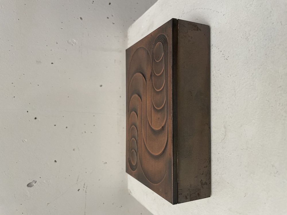 Copper Box with Kinetic Decor, 1970s for sale at Pamono