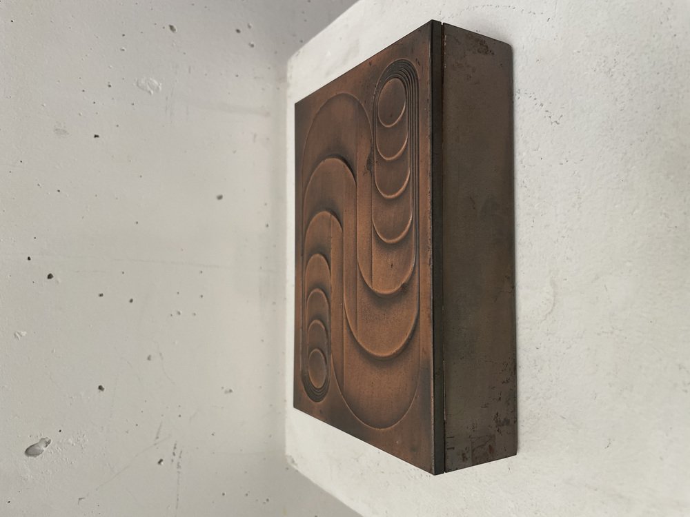 Copper Box with Kinetic Decor, 1970s for sale at Pamono