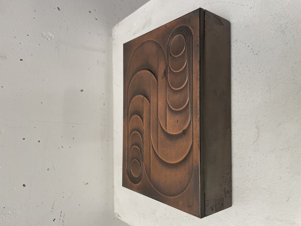 Copper Box with Kinetic Decor, 1970s for sale at Pamono