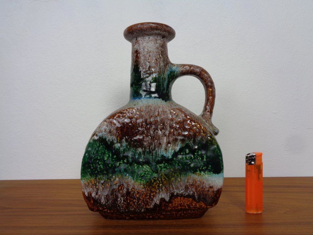 West German Glazed Ceramic Vase 603/25 from Dümler & Breiden, 1970s for ...