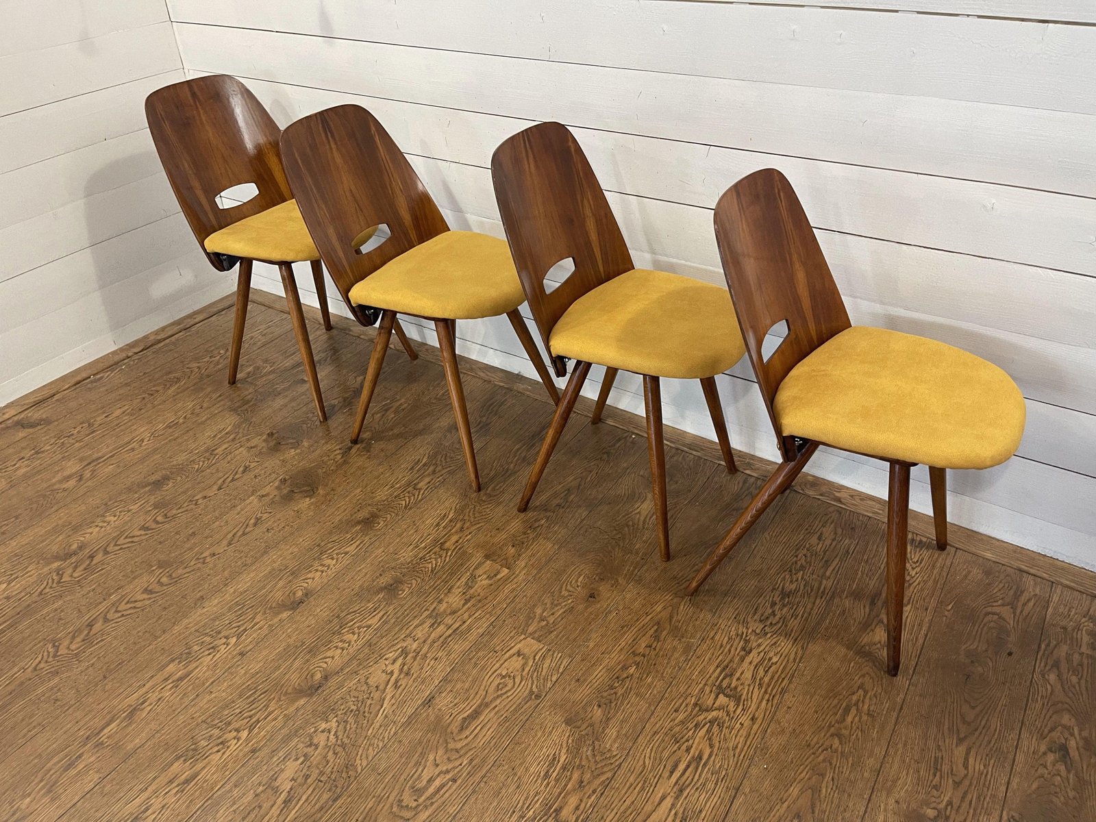 Lollipop Chairs by Frantisek Jirak, Set of 4 for sale at Pamono