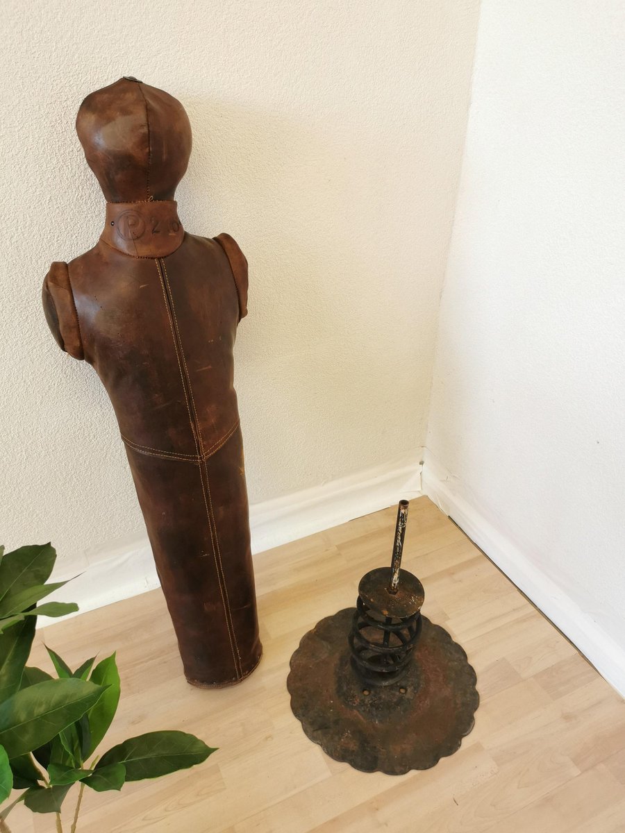 Vintage Leather Boxing Dummy, 1930s for sale at Pamono