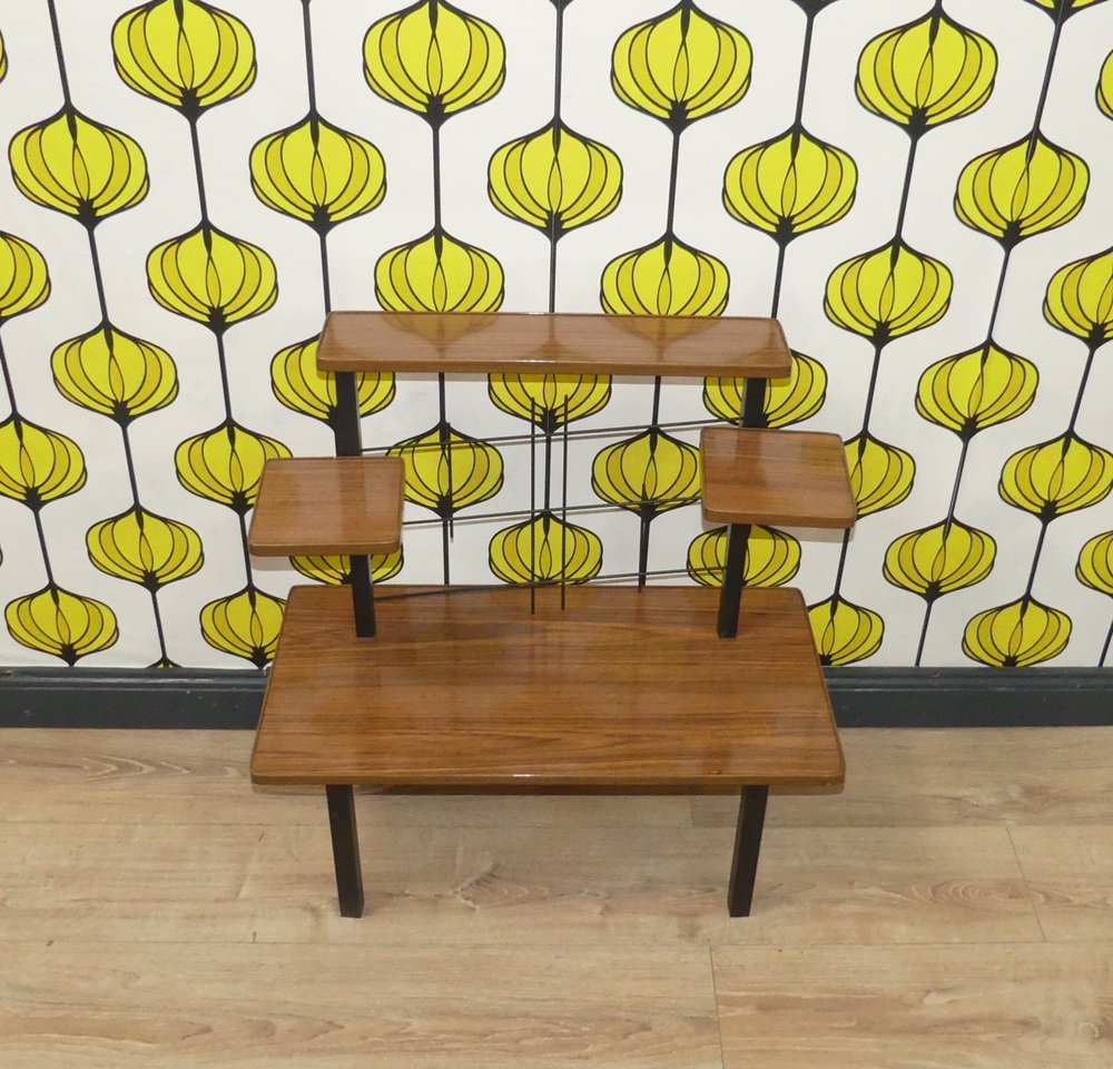 Vintage Flower Bank in Teak, 1960s for sale at Pamono