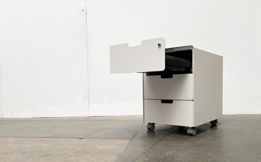 ATM Series Metal Office Trolley Container by Jasper Morrison for Vitra for sale at Pamono