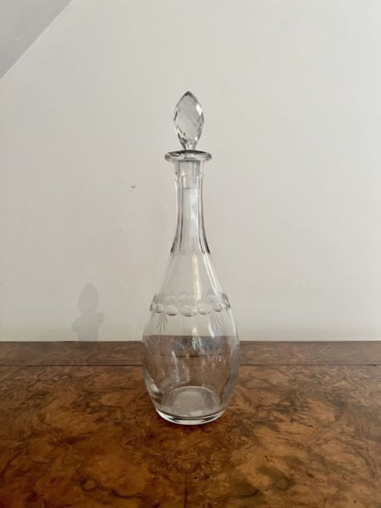 Edwardian Glass Decanter, 1900s for sale at Pamono