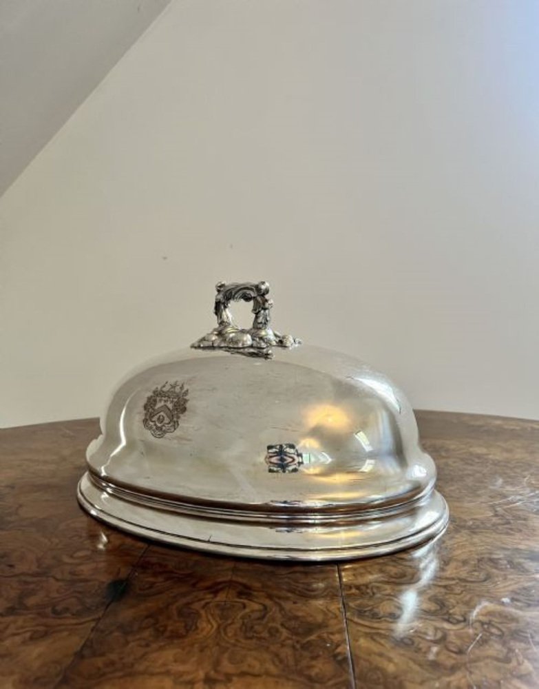 Victorian Silver Plated Meat Cover, 1880s for sale at Pamono