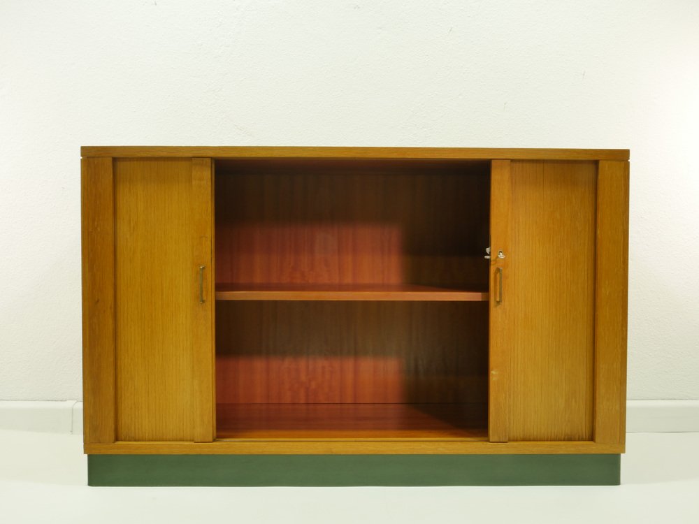 Mid-Century Roller Shutter Cabinet, Germany, 1960s for sale at Pamono