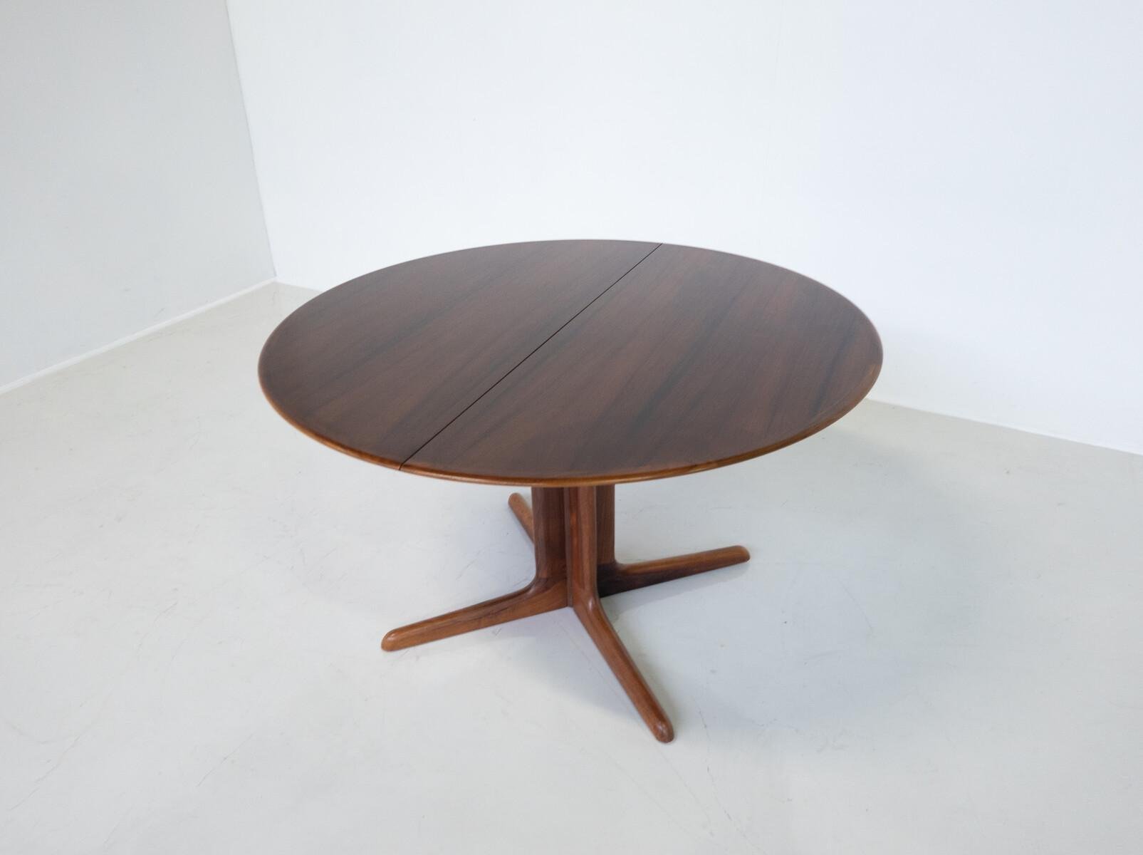 Mid-Century Modern Extendable Dining Room Table attributed to Niels ...