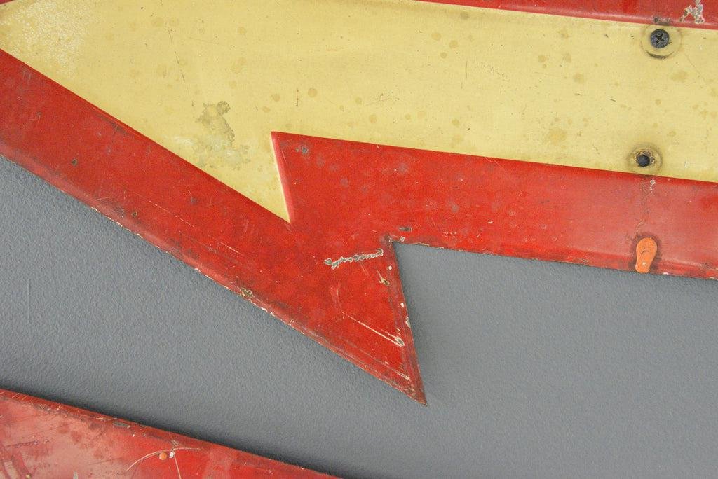 German Railway Arrow Sign, 1950s for sale at Pamono