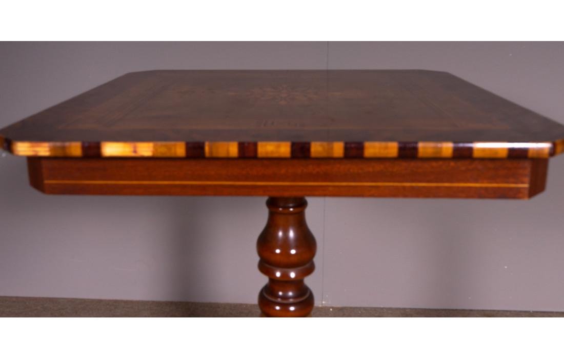 Square Inlaid Coffee Table for sale at Pamono