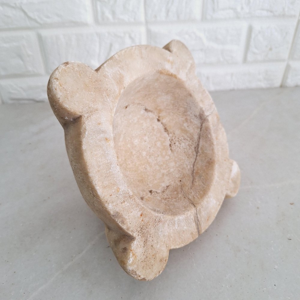Antique Spanish Mortar Carved in White Marble, 18th Century for sale at ...