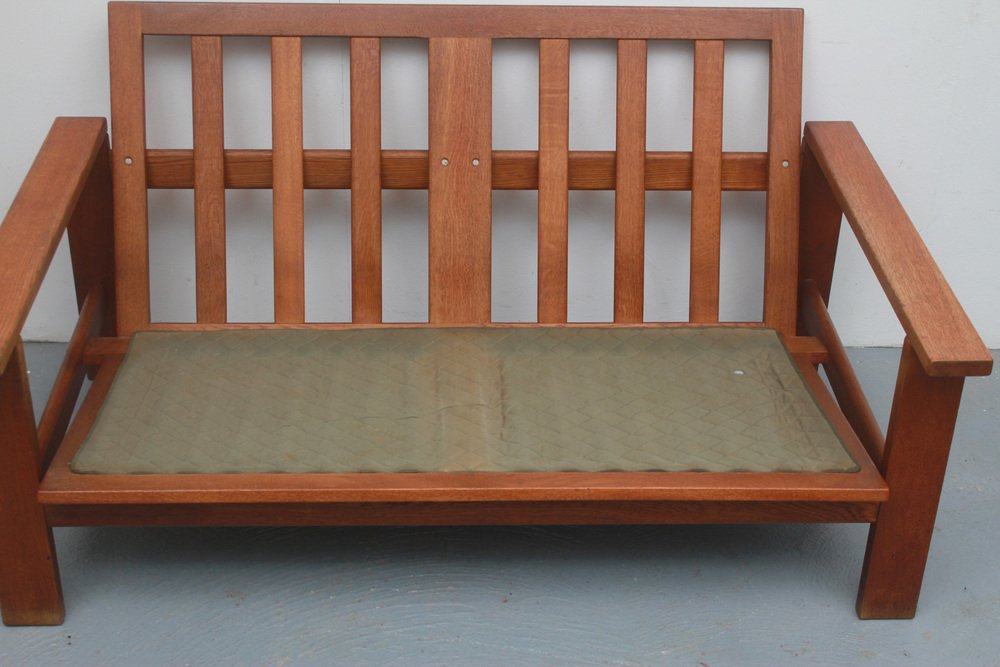 Teak 2-Seater Sofa by Hans J. Wegner for Getama, 1965 for sale at Pamono