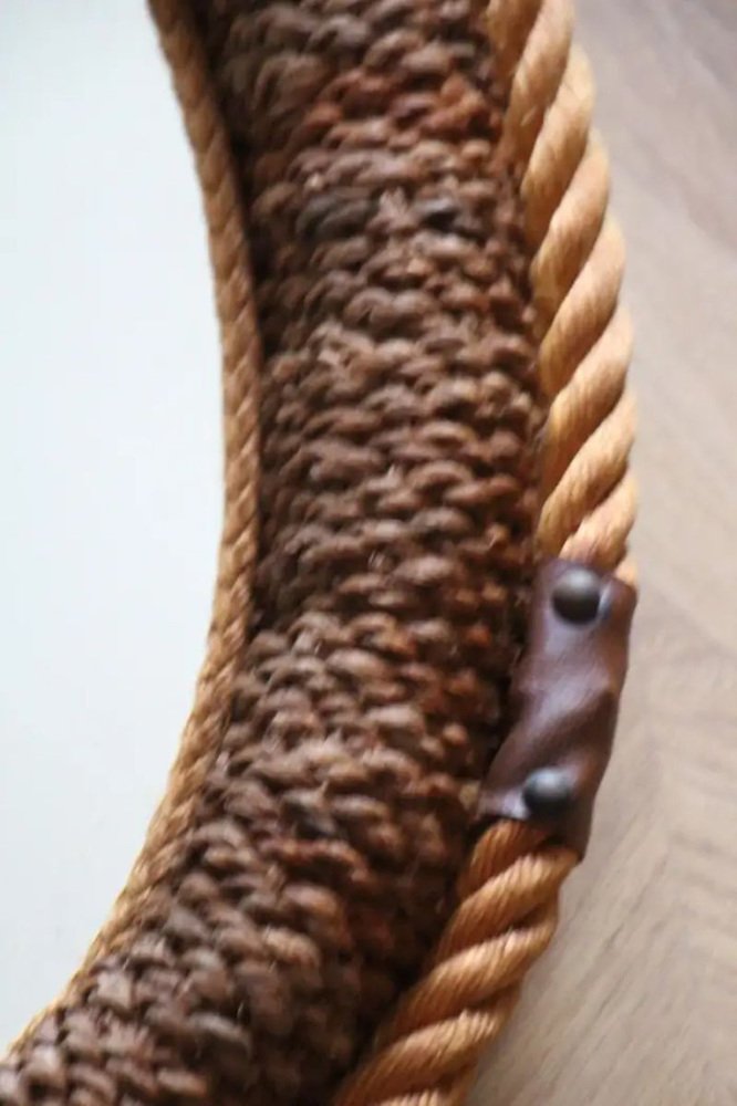 Vintage Rope Mirror by Adrien Audoux and Frida Minet, 1950s for sale at ...