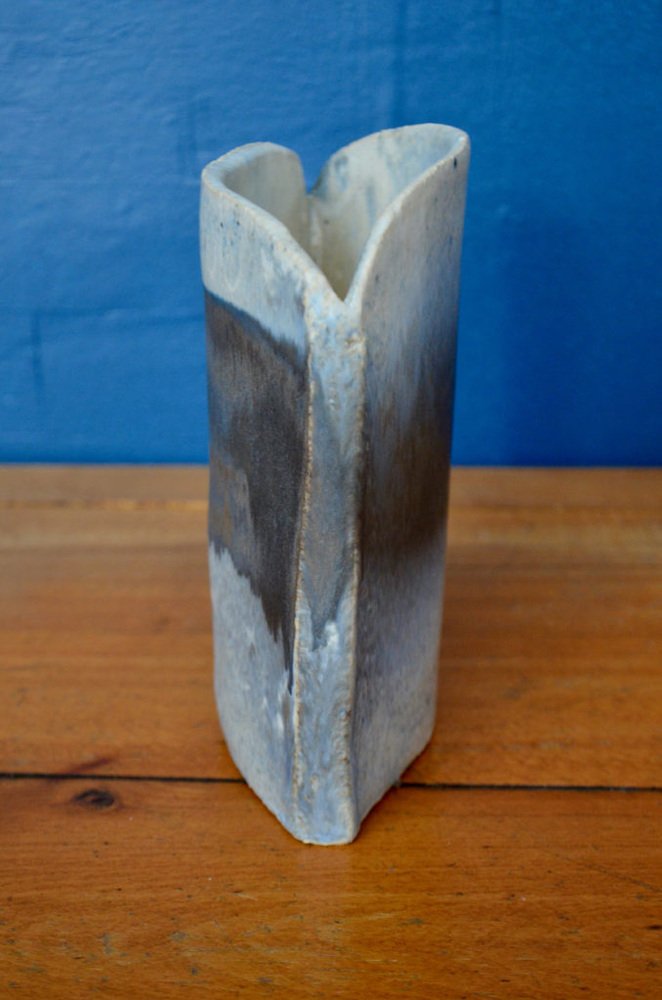 Vintage Flat Vase, 1970s for sale at Pamono