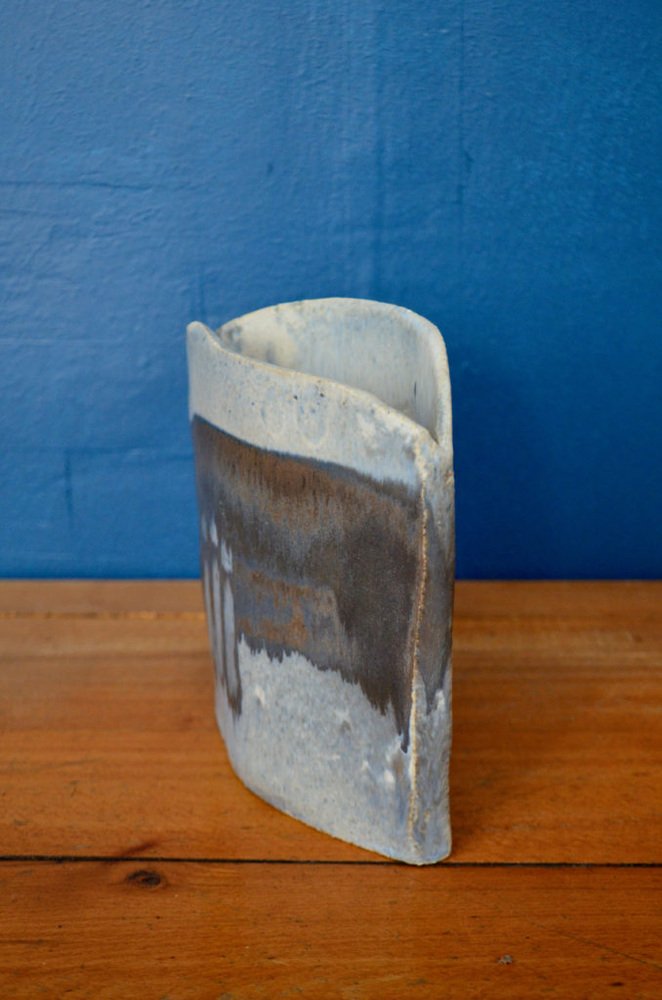 Vintage Flat Vase, 1970s for sale at Pamono
