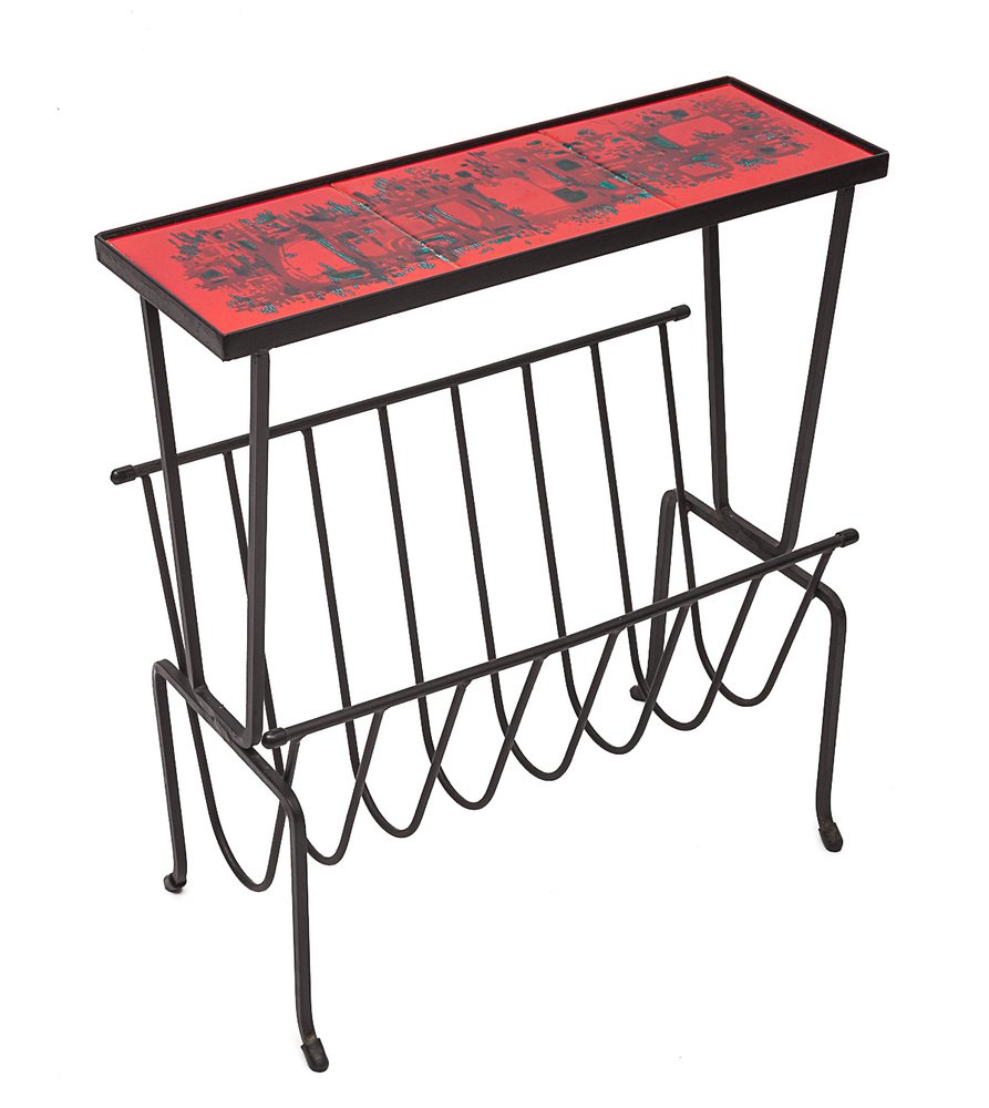 Vintage Magazine Rack, 1950s for sale at Pamono