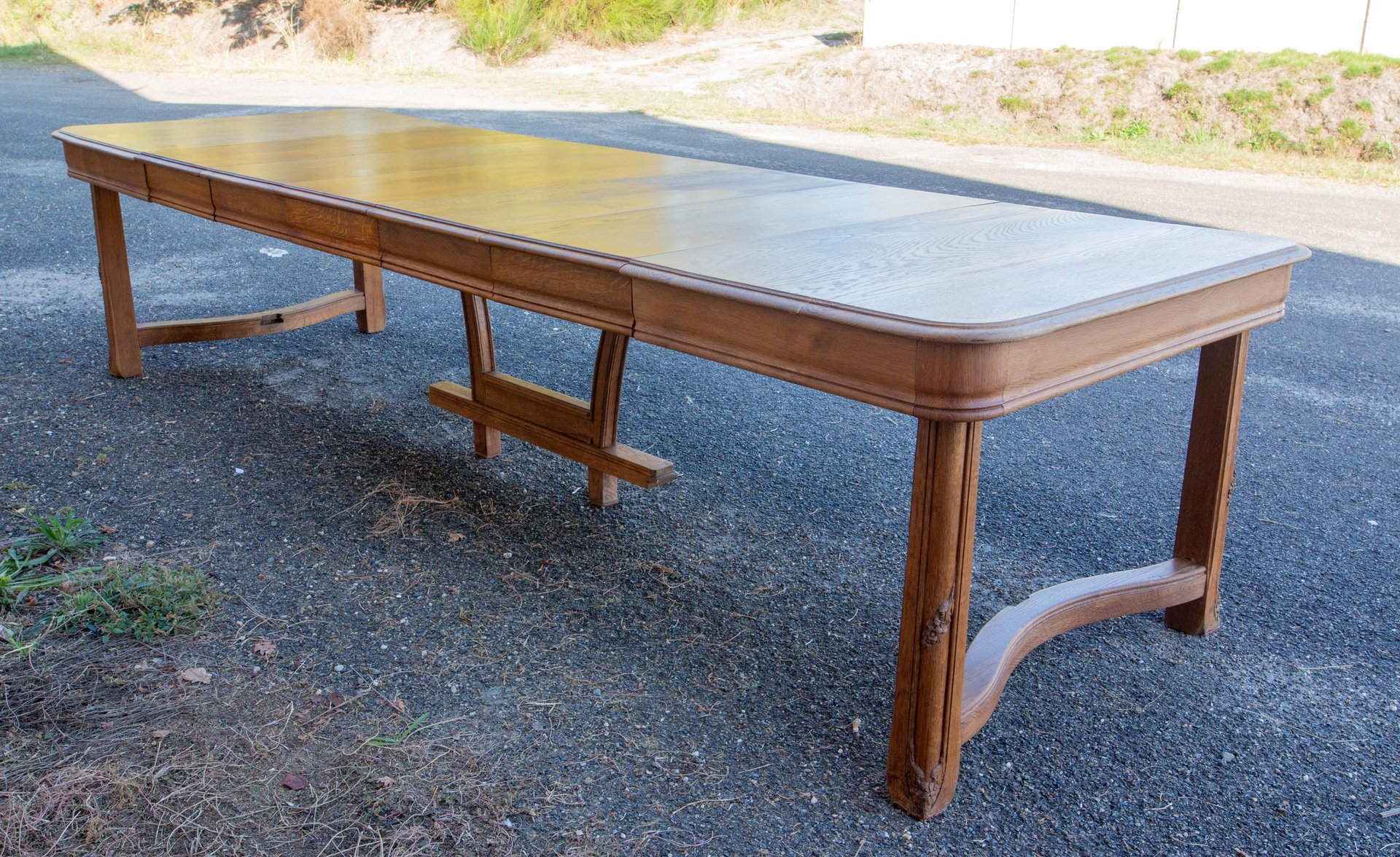 Art Nouveau Dining Table with Extentions, France, 1890s for sale at Pamono