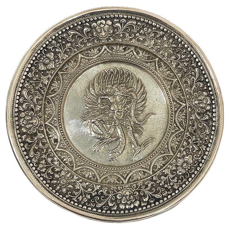 Balinese Yogya Silver Plate with Garuda Bird for sale at Pamono