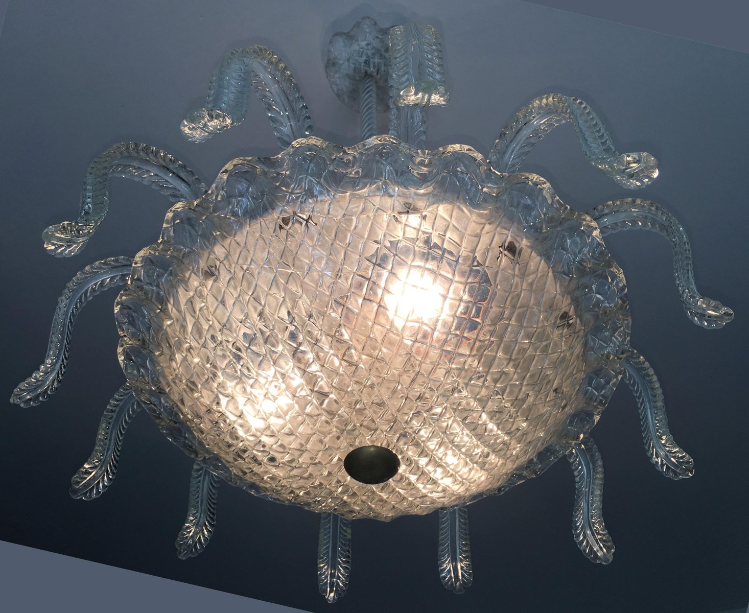 Barovier & Toso zugeschriebene Medusa Deckenlampe, 1950er bei Pamono kaufen