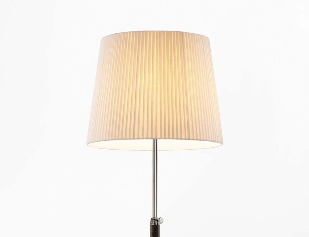 Natural and Chrome Label G3 Floor Lamp by Jaume Sans for sale at Pamono