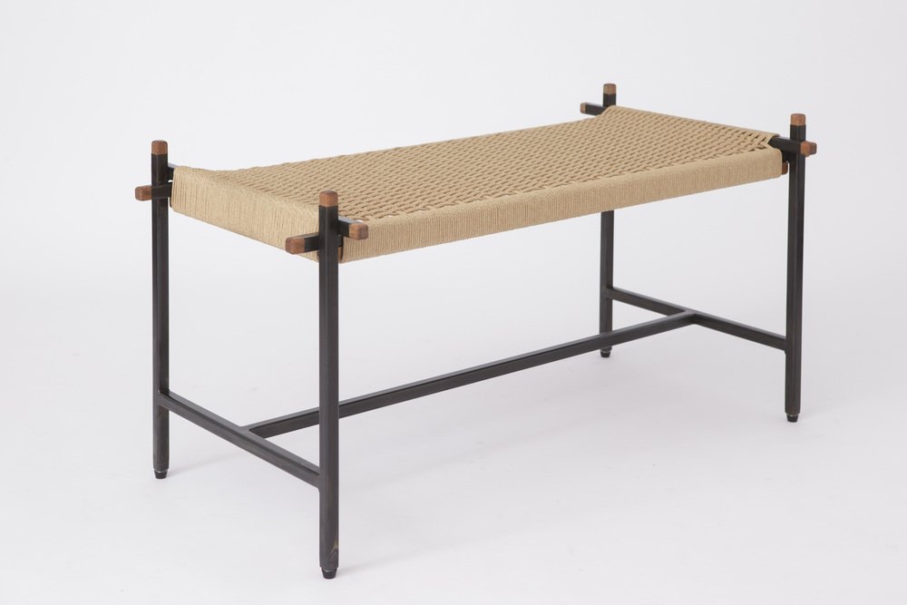 Dänische Loft Bank aus Palmenholz bei Pamono kaufen