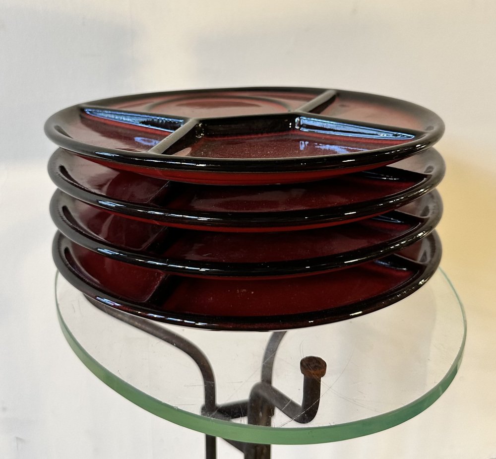 Mid-Century Compartment Plates in Ceramic by Ceramics Jasba Keramik ...
