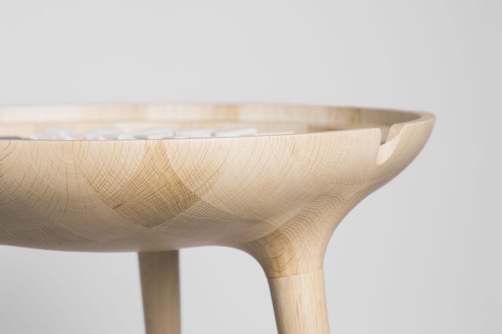 21st Century Trojan Chess Table & Set in White from Futuro Studio for ...