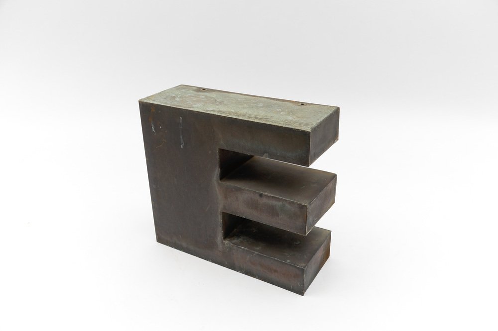 Mid-Century Modern Patinated Copper Letter E, Germany, 1960s-1970s for ...