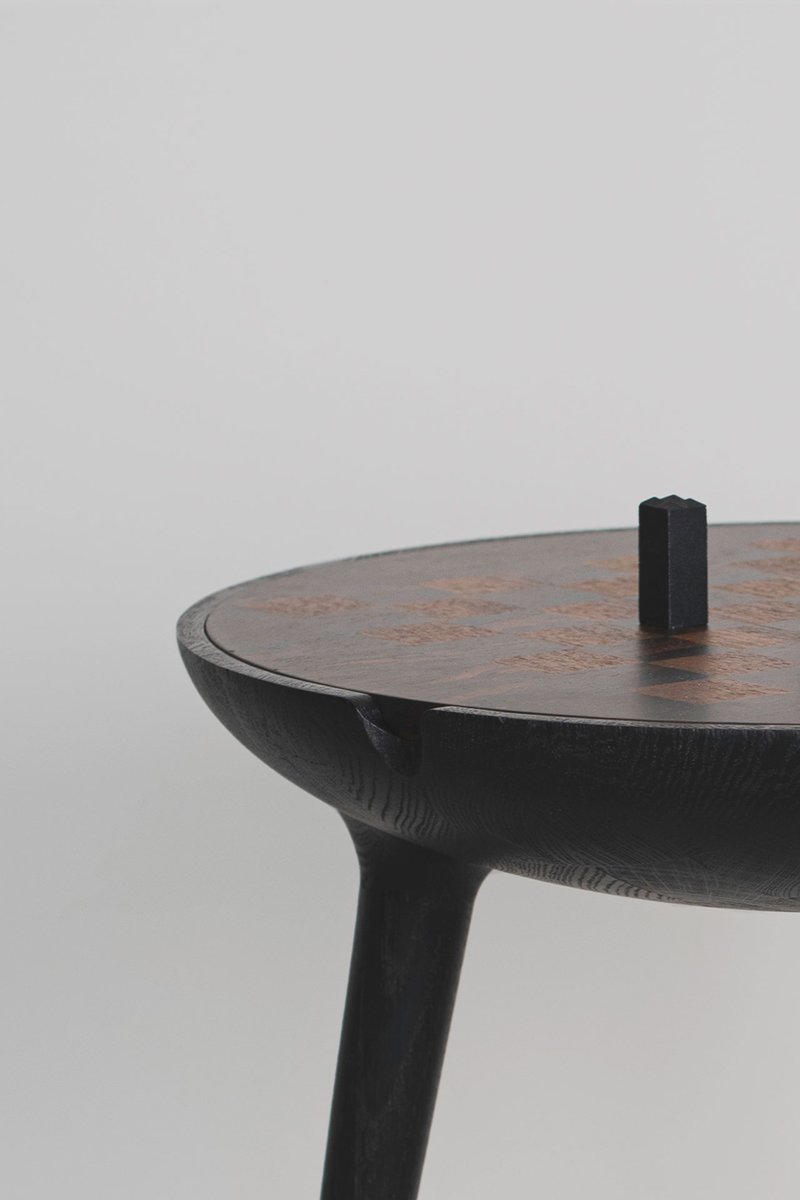 21st Century Trojan Chess Table & Set in Black for sale at Pamono