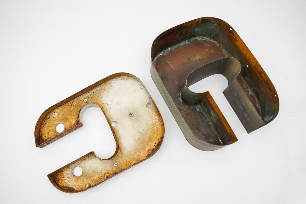 Mid-Century Modern Patinated Copper Letter C, Germany, 1960s-1970s for ...