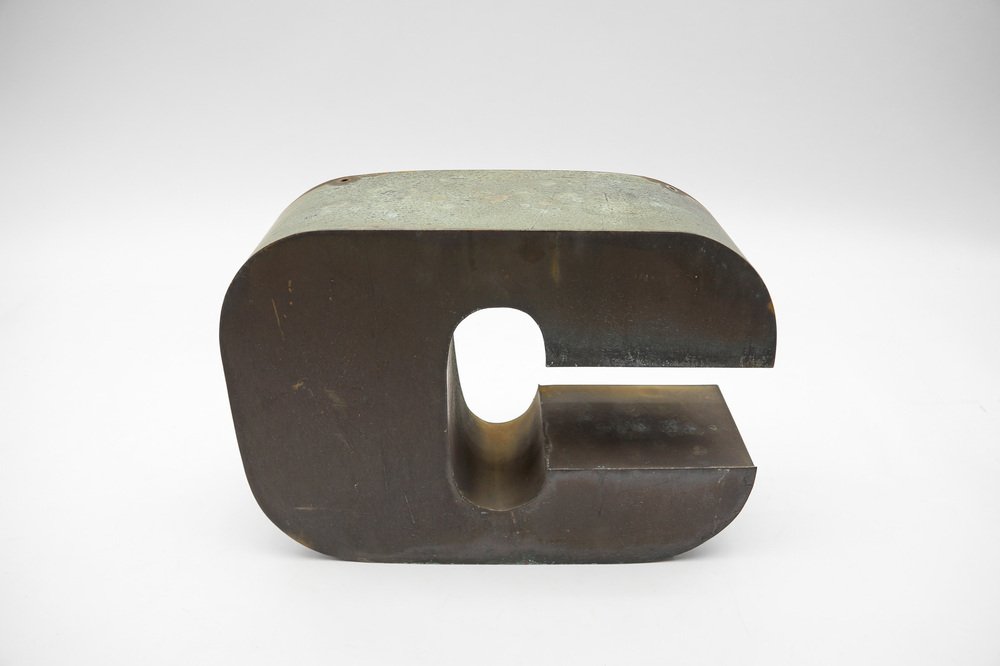 Mid-Century Modern Patinated Copper Letter C, Germany, 1960s-1970s for ...