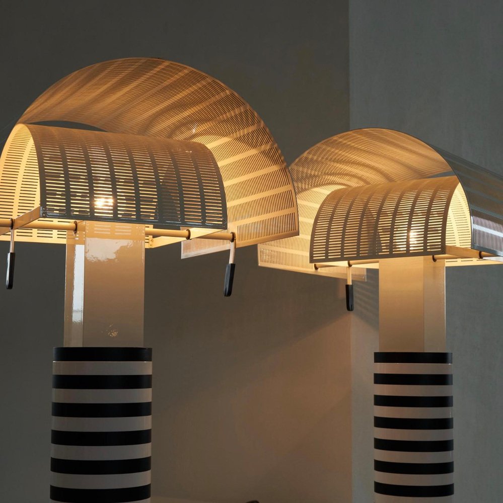 Vintage Shogun Table Lamps attributed to Mario Botta for Artemide, 1986 ...