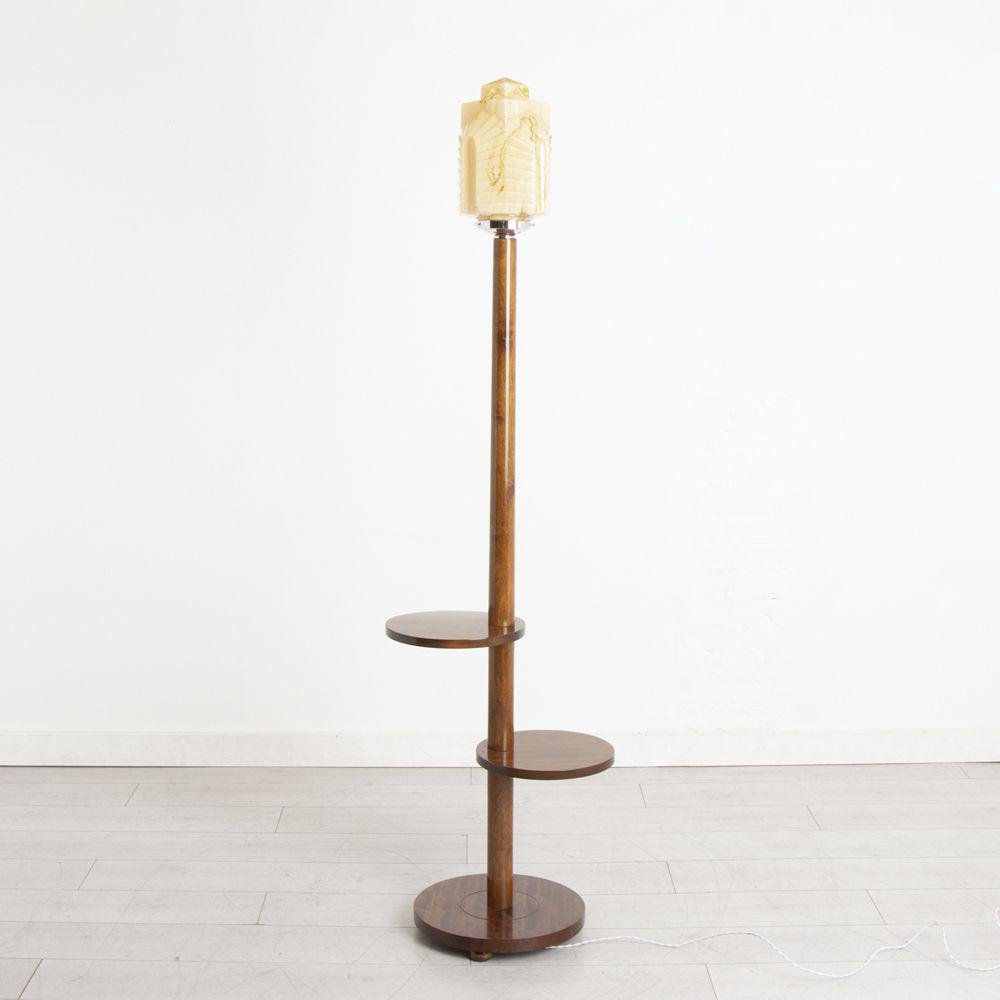 Lampadaire Art Déco avec Abat-Jour Chrysler Building Style Carmel ...