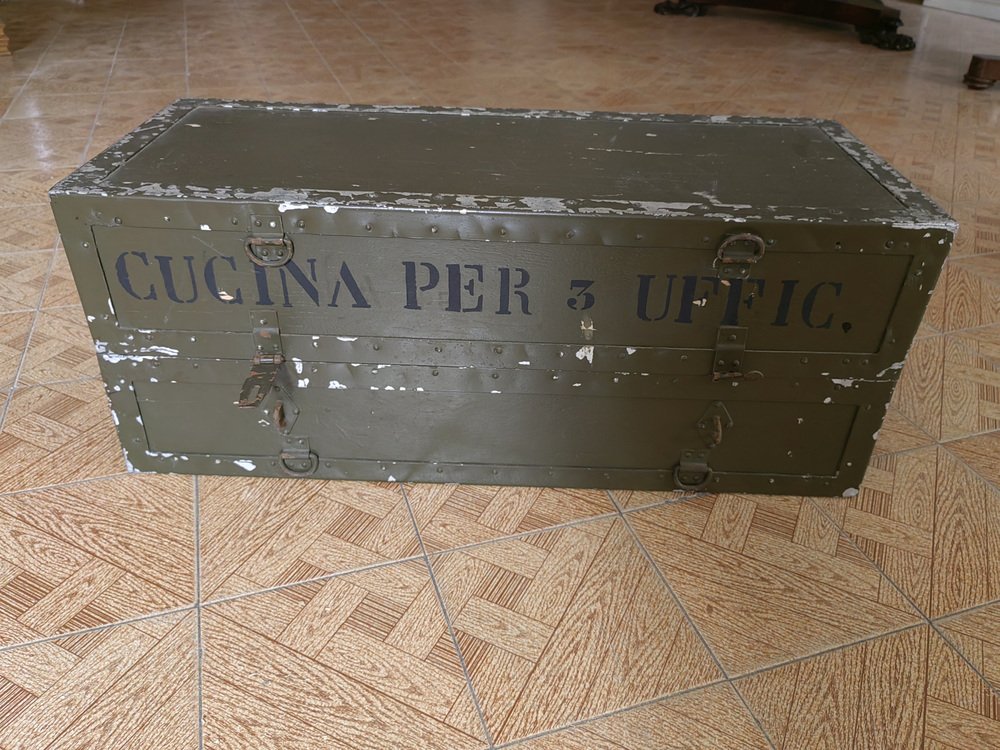 Military Box of the First World War, in Metal, for the Provision of 3 ...