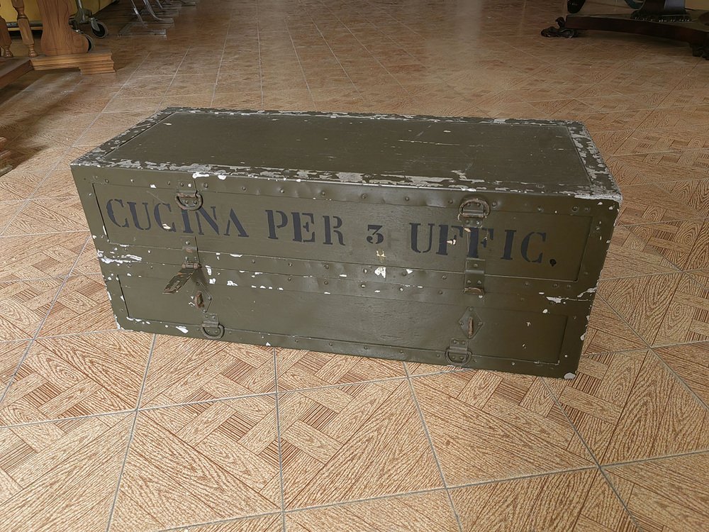 Military Box of the First World War, in Metal, for the Provision of 3 ...