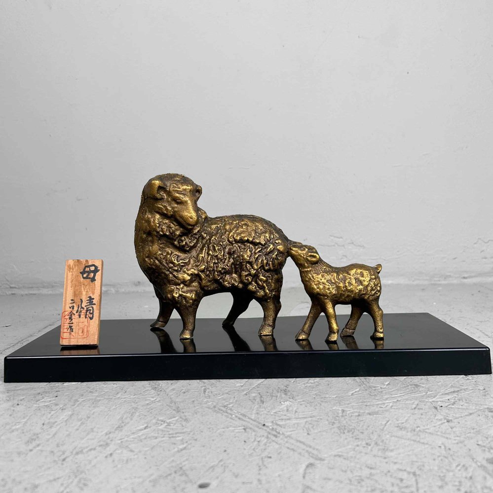 Japanese Copper Statues from Takaoka, Japan, 1970s, Set of 2 for sale ...