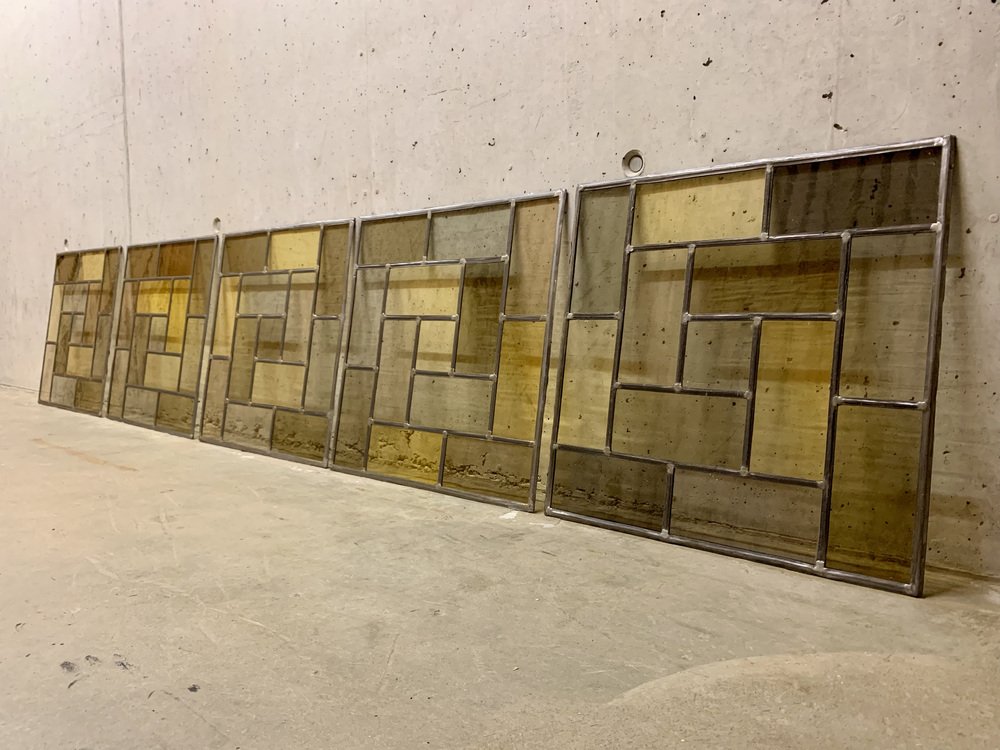 Bauhaus Modernist Windows, 1930s, Set of 5 for sale at Pamono