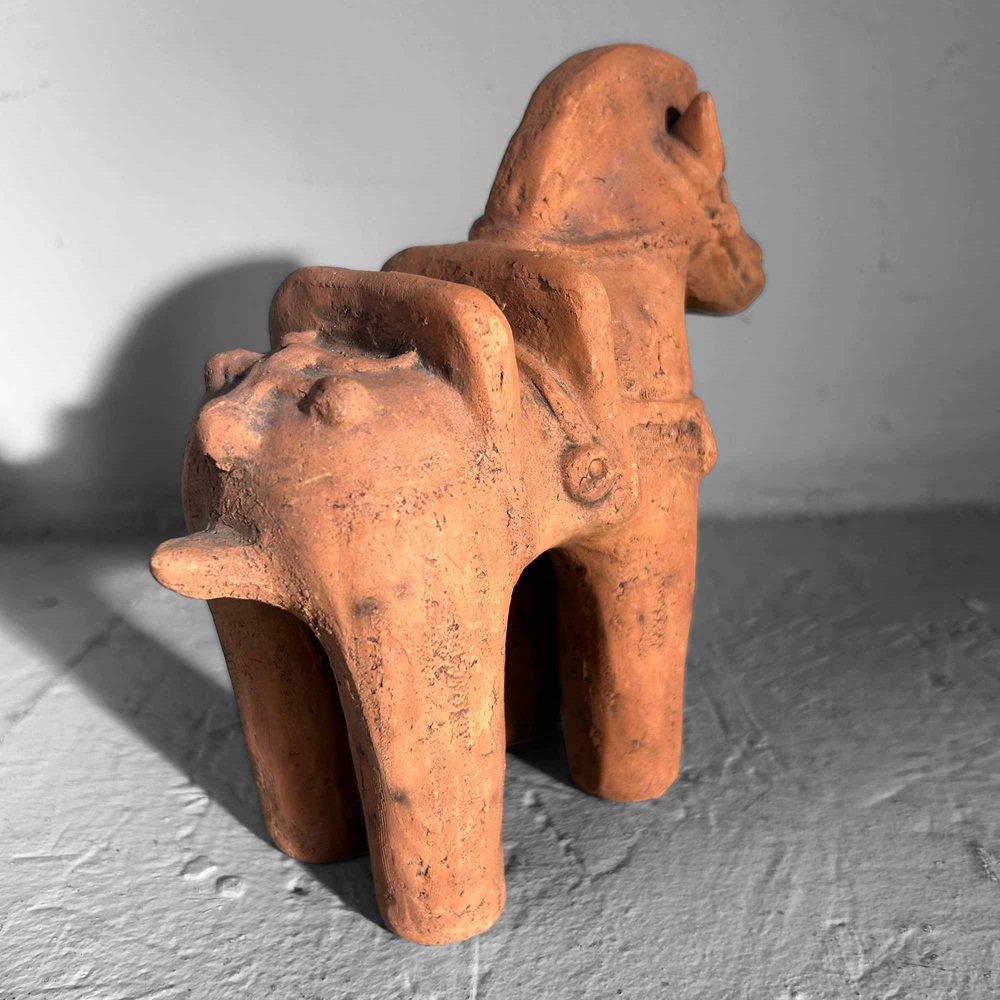 Warriors Horse Haniwa Ceramics, Miyazaki, Japan, 1950s for sale at Pamono
